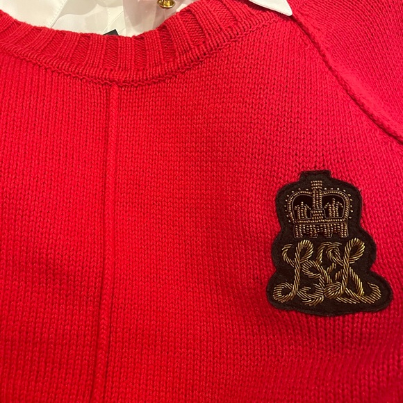 Lauren Ralph Lauren | Sweaters | Nwt Ralph Lauren Red Bullion Patch ...